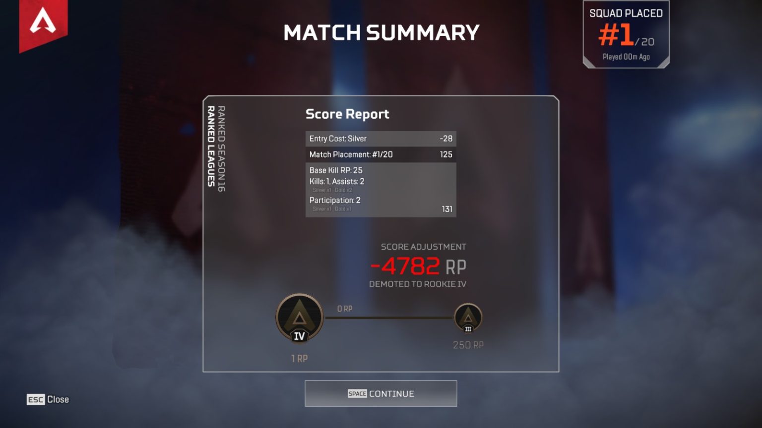 Demoted To Rookie IV - Apex Legends LOL Bug?? | josuamarcelc